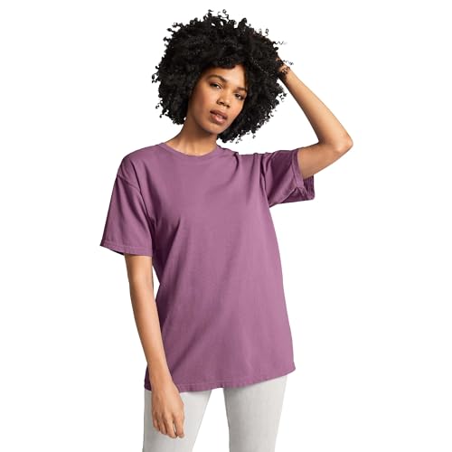 Comfort Colors Adult Short Sleeve Tee, Style G1717, Berry (1-pack), Large