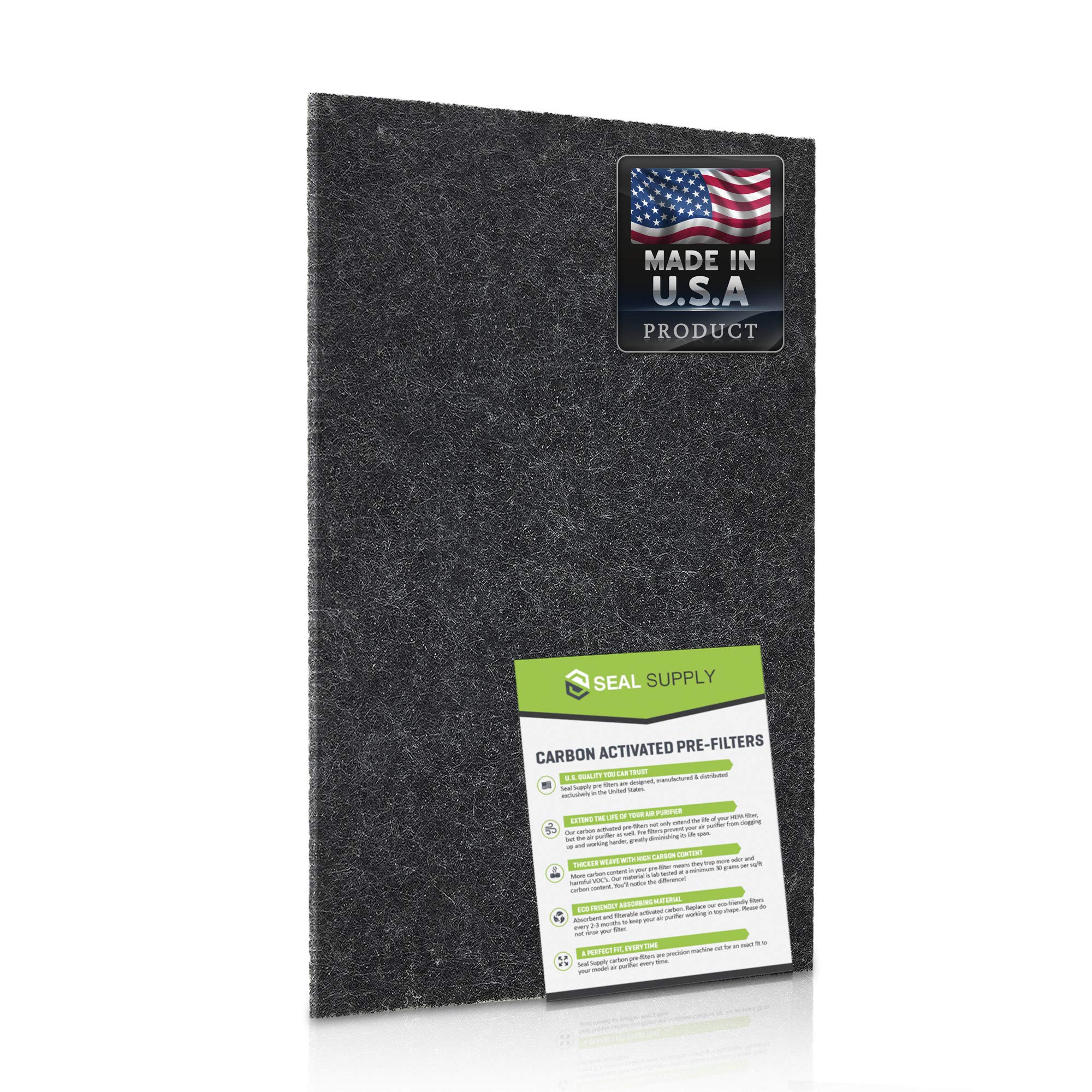 Seal Supply Idylis U Universal Size Carbon Activated Pre Filter Cut to Fit (24"x20") Compatible with All Idylis Purifier Models