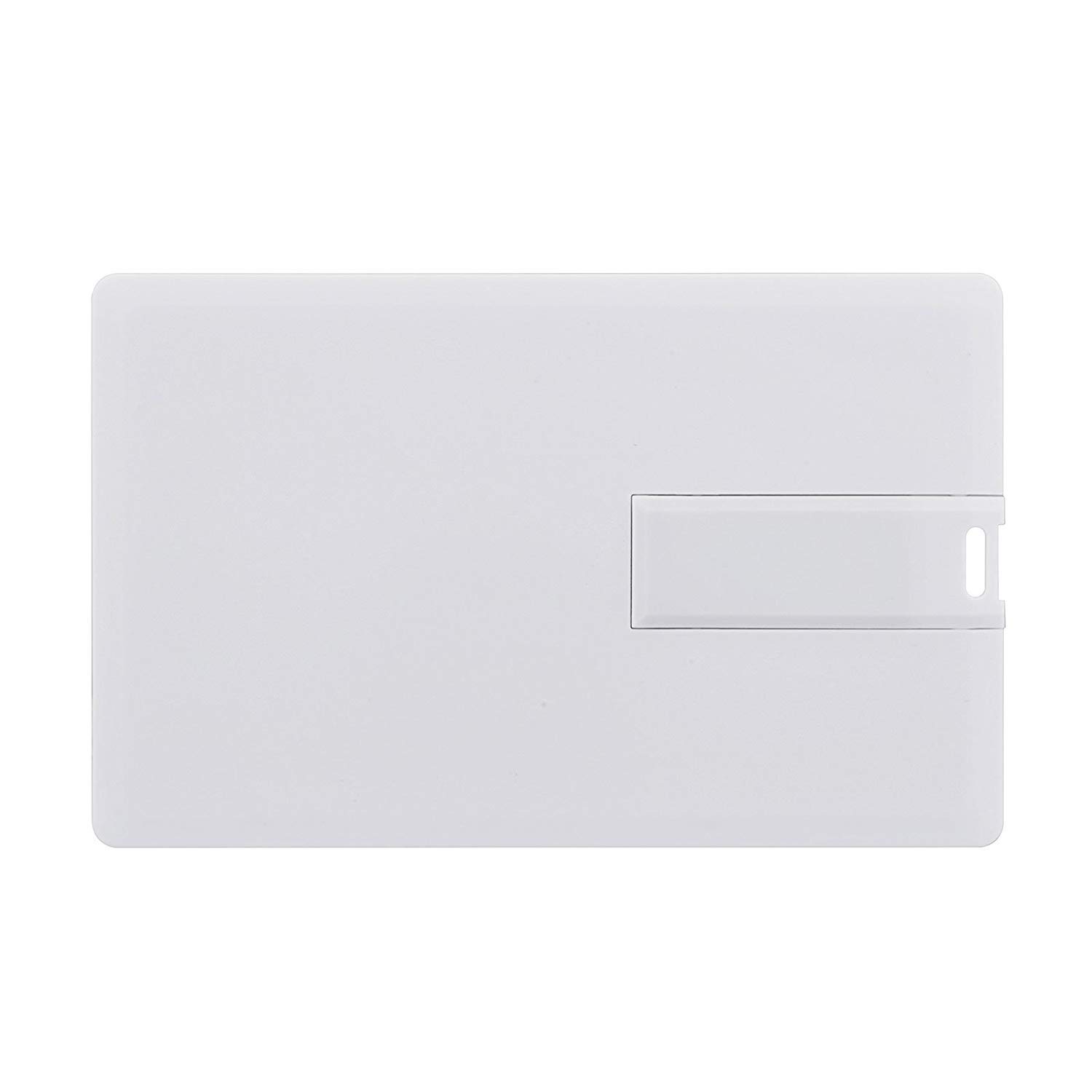 Custom Logo USB Flash Drives Credit Card Bank Card Shape Logo Personalized Flash Drive Thumb Drive Memory Stick Key Credit USB Drive - Bulk Flash Drives, White Card(16 GB, 50 Pieces)