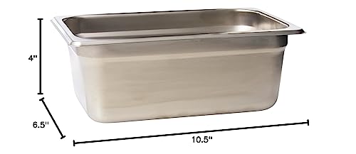Update International 3 qt Fourth Size Anti-Jam Steam Table Pan