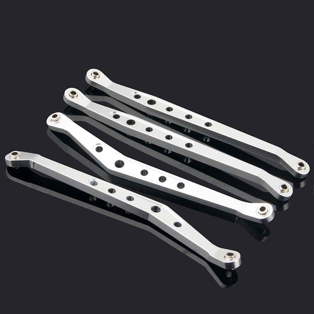 Toyoutdoorparts RC AX80083 Silver Alum Wraith Link Set for AXIAL 1:10th 4WD RR10 Bomber AX90048