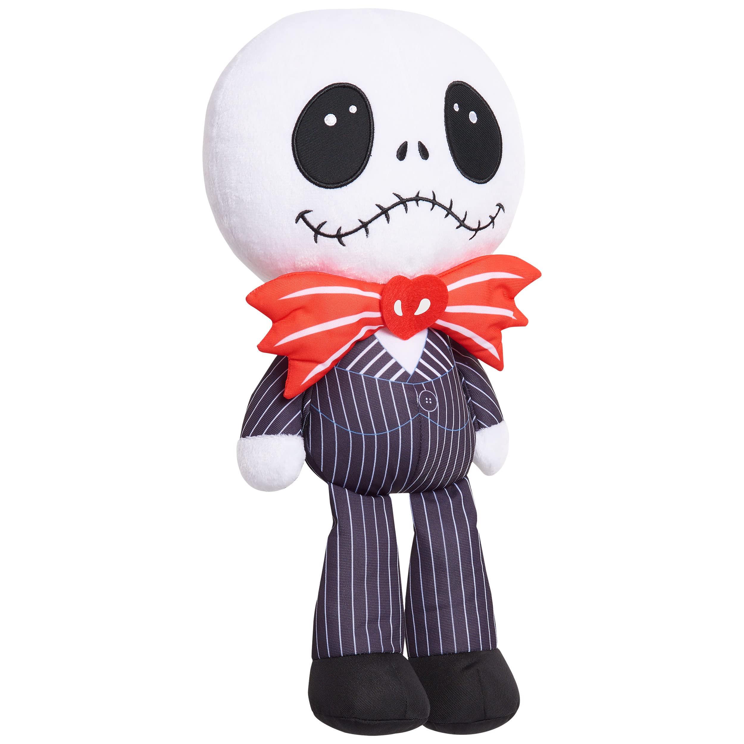 Disney Tim Burton’s Nightmare Before Christmas Valentine Large Plush Jack Skellington, Officially Licensed Kids Toys for Ages 3 Up by Just Play