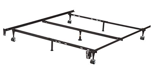 KB Designs – 7 Leg Adjustable Metal Bed Frame with Center Support Legs, Queen/Full/Full XL/Twin/Twin XL Beds & 7 Leg Heavy Duty Metal Queen Size Bed Frame with Center Support Legs