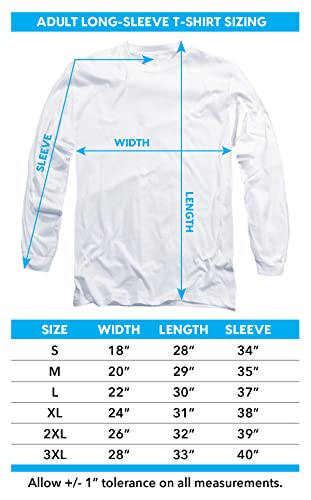 Popfunk Spongebob Krusty Krab Unisex Adult Long-Sleeve T Shirt (Large) Royal Blue