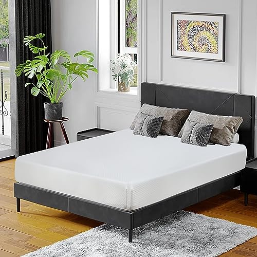 Haiput Wam 10 Inch Queen Matress in a Box, Bamboo Charcoal Gel Memory Foam Mattress Certipur US Certified, Firm Mattress for Sleep and Pressure Relief, Fiberglass Free