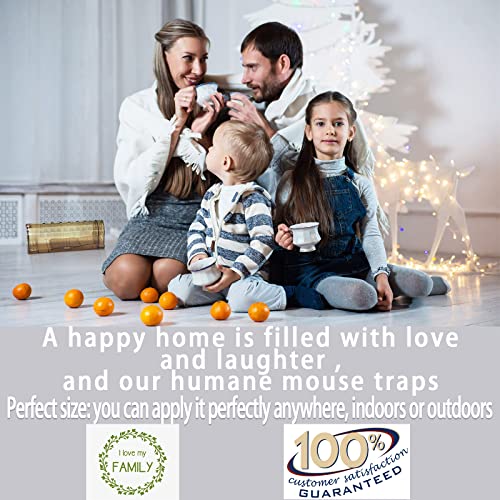 Humane Mouse Traps no Kill,Live Mouse Trap,Catch and Release That Works for Indoor/Outdoor 2 Pack Green and Brown,Kids and Pets Safe,Easy to Set/Clean,Reusable for Small Voles、Hamsters、Moles。