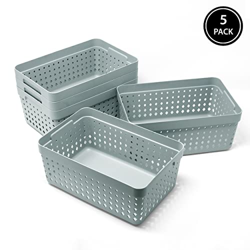 Room Copenhagen, Seoul Organizer β Ventilated Nesting Baskets for Storing Small Items β Stylish Storage Boxes for Desks, Drawers, and More β X-Large, Chinois Green