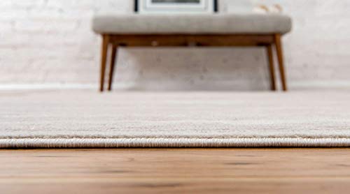 Unique Loom Uptown Collection Area Rug - Madison Avenue (8' x 10' Rectangle, Beige/ Light Brown)