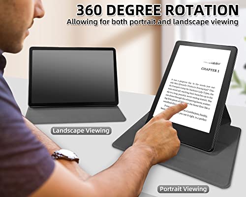 RYUITHDJP Tablet Case 7 Inch for Kindle Fire 7 2022/2023 12th Gen 360 Degree Rotating Swivel Stand, RYUITHDJP for Amazon Kindle Fire 7 Tablet Case Multi Angle Stand Cover-Horse