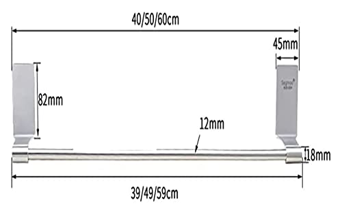 Towel BAR Rack Towel Shelfs,Free Drilling Towel Bar Single Shot Towel Rack Bathroom Towel Hanging Rod Bath Towel Bar/40Cm (Size : 60Cm)