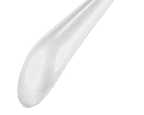 Mawa by Reston Lloyd BodyForm Series Non-Slip Space Saving Clothes Hanger with 2 Clips for Pants or Skirts, Style 42/LK, Set of 5, White