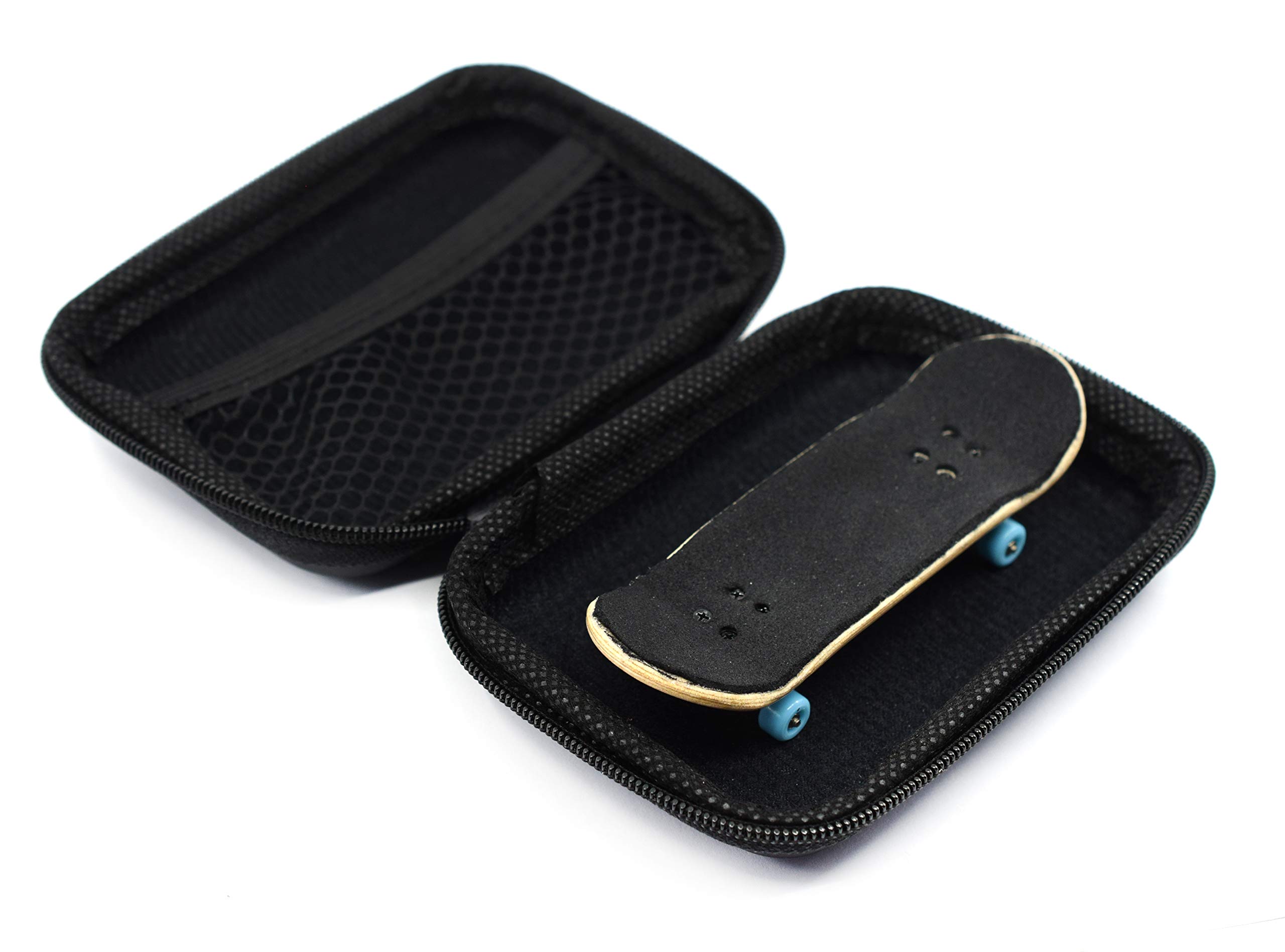 Teak Tuning Fingerboard Travel Carry Case, Mini - Hard Protective Shell, Black - 4.5" x 3" x 1.5" Mini Version