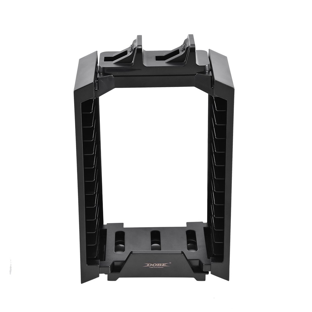 Vertical Console Stand Cooling Fan Game Disk Rack Holder for PS4 Slim PRO XboxONE S