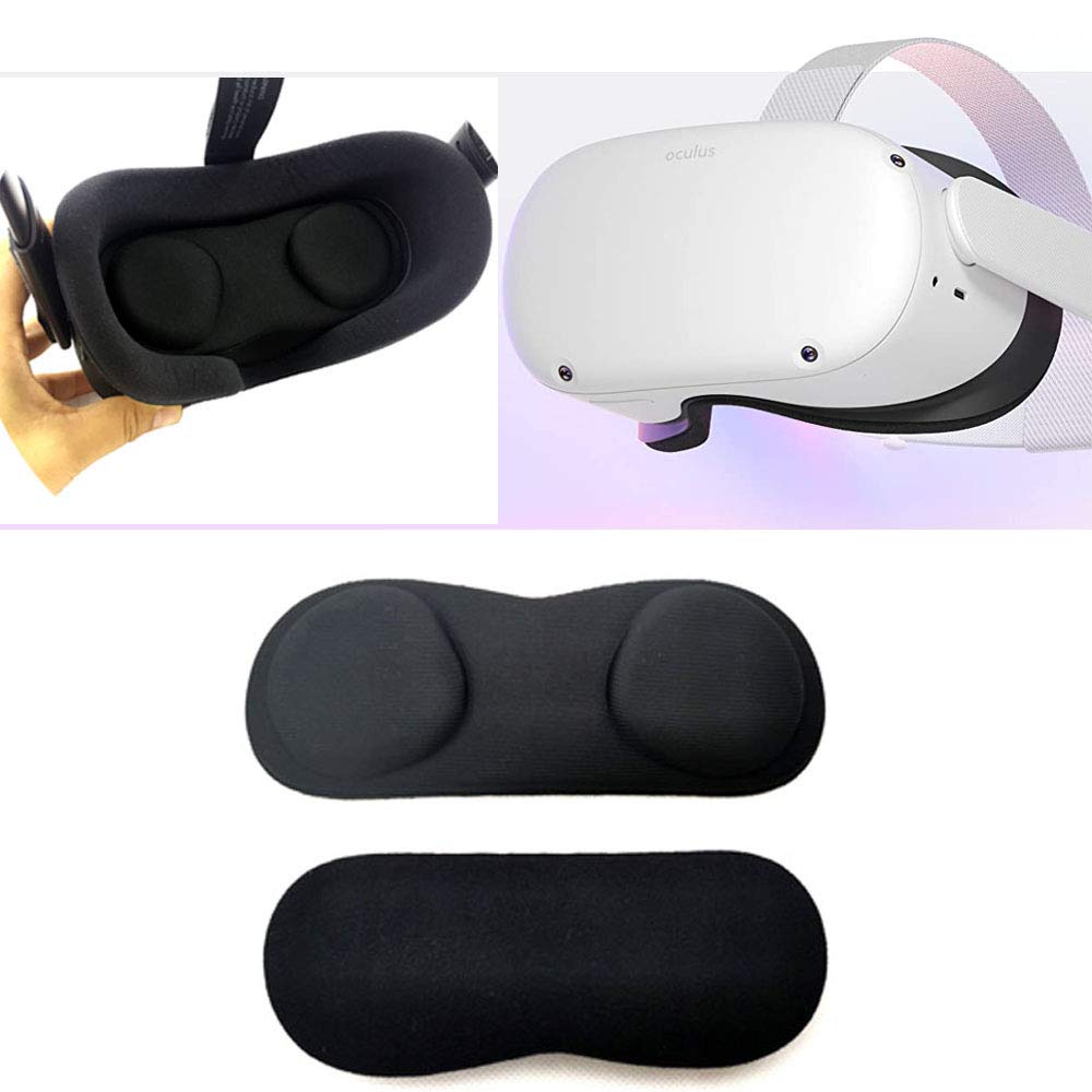 Cover Dust Replacement for Ocu-lus Quest 1/2 Accessories, 1 Pack Universal VR Lens Protective Pad Face Cover Dust Proof, Washable Protective Sleeve Virtual Reality Accessories eye mask VR Headset