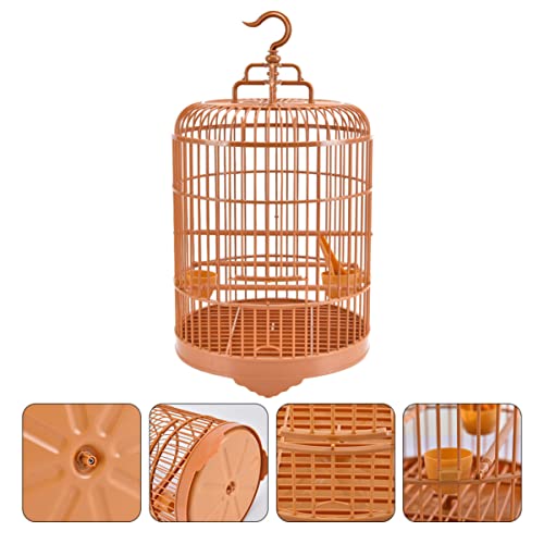 Mipcase 2 Pack Plastic Round Bird Bird cage jaulas para pajaros Bird Cages for Parakeets Cage for Parakeet