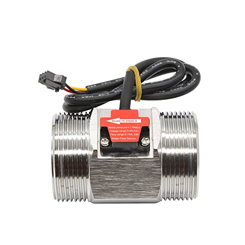 JAERB 1/2" 3/4" 1" 1-1/2" 2" Water Flow Sensor 1.75MPa Sensor Turbine Flowmeter DC5~24V Used to Measure The Flow of The Medium (Size : 3/4")
