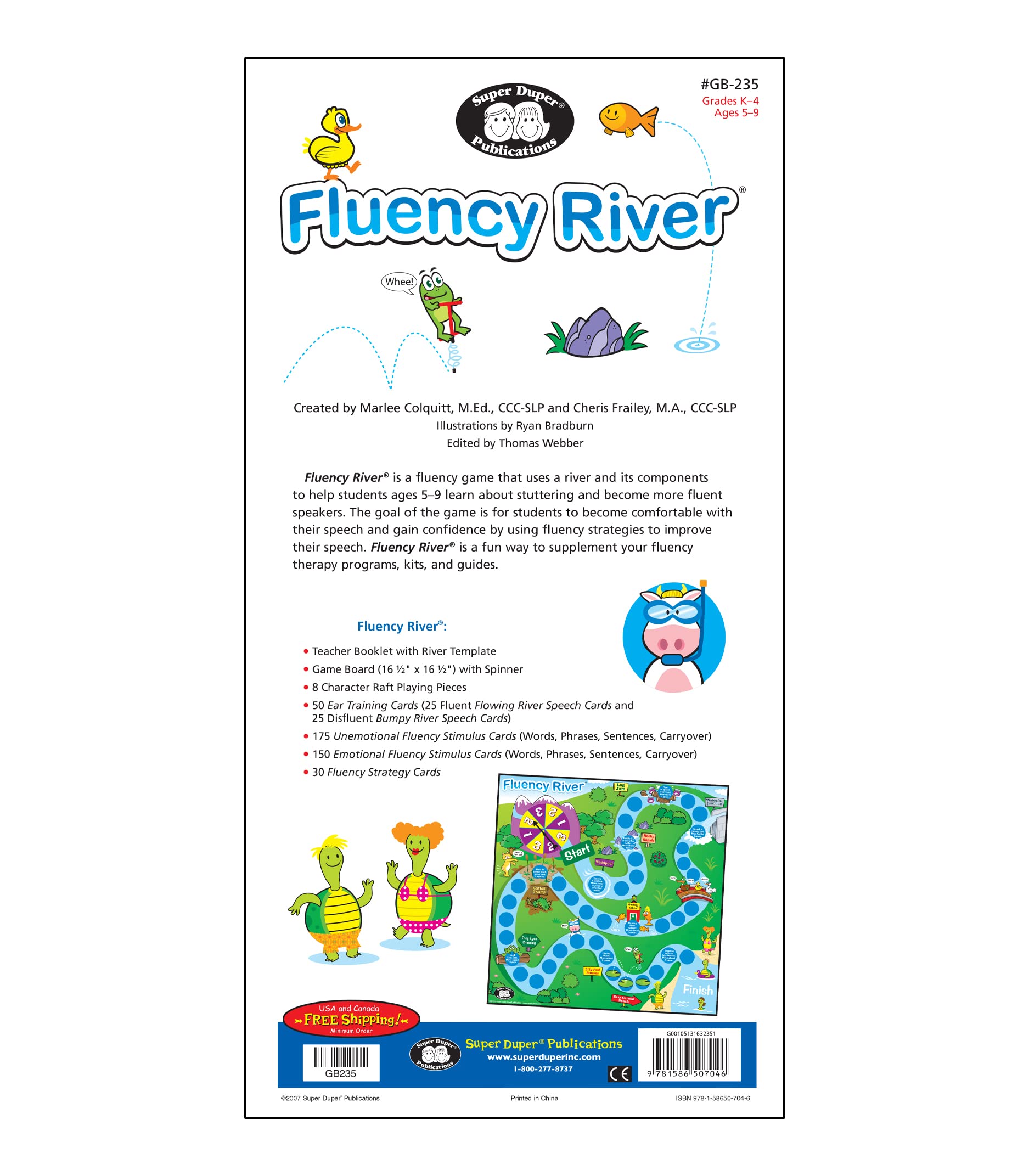 Super Duper Publications | Fluency River® Fluency Speech Improvement Board Game | Educational Learning Resource for Children