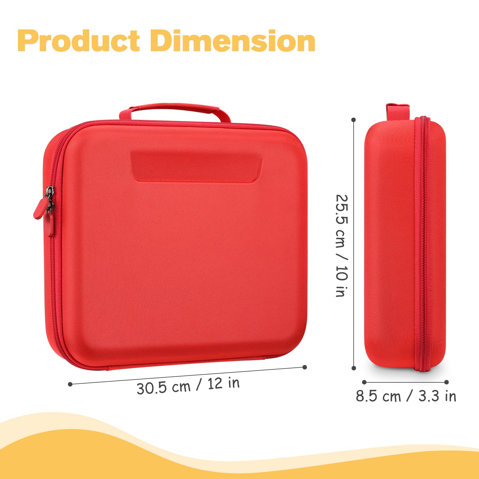 FINPAC Hard Carrying Case for Osmo Games, Grab-and-Go Large Storage Organizer Briefcase for Osmo Base for iPad, Creative Board, Markers, Pouch, Number, Tangram, Words Tiles, and Coding Blocks, Blue