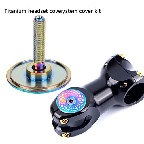 Demeras Headset Top , Waterproof Headset Top Cover Alloy Colorful for Road Bike