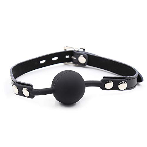 Toxz Soft Silicone Mouth Ball Gag Mouth Stuffed Adult Game Toy,Ball Buckle Belt Silicon Mouth Ball