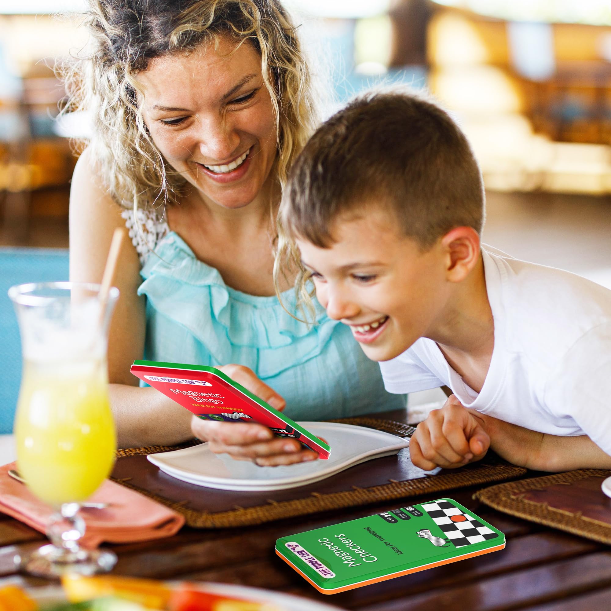 The Purple Cow Magnetic Travel Solitaire Game - Board Games for Kids and Adults. Great for Travel