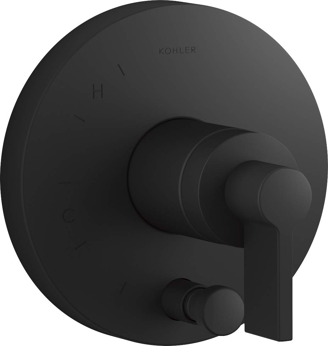 KOHLER Components™ Rite-Temp® shower valve trim with diverter and Lever handle