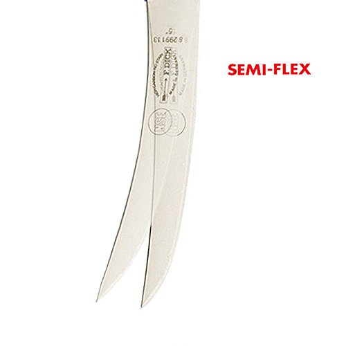 UltraSource-449143 F. Dick Boning Knife, 6" Curved/Semi-Flexible Blade - Mastergrip Series, Orange