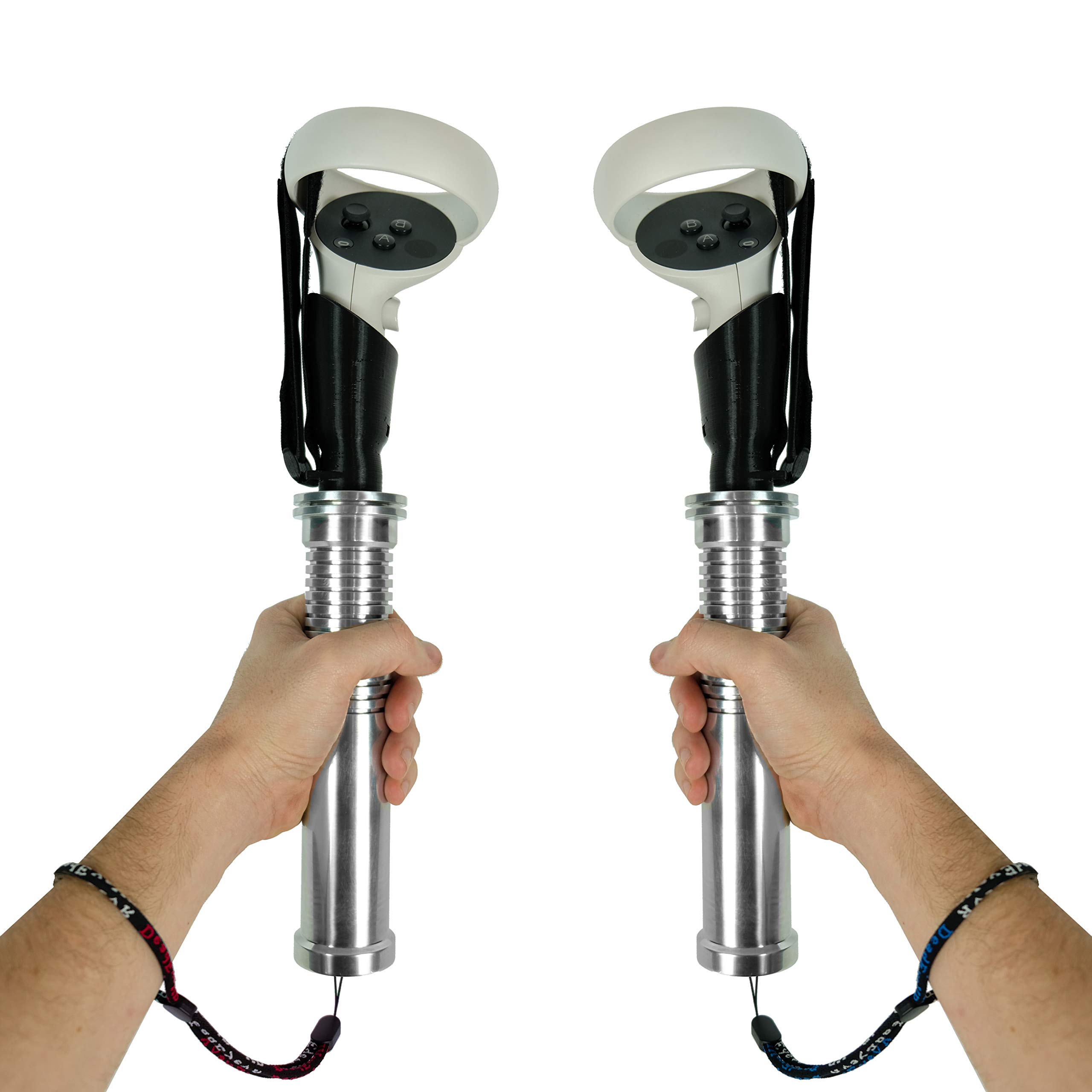 DeadEyeVR MasterSabers - CNC'd Aluminum Reinforced Saber Handles Hilts for Beat Saber - Rift S, Quest 1,and Quest 2 (Dual)
