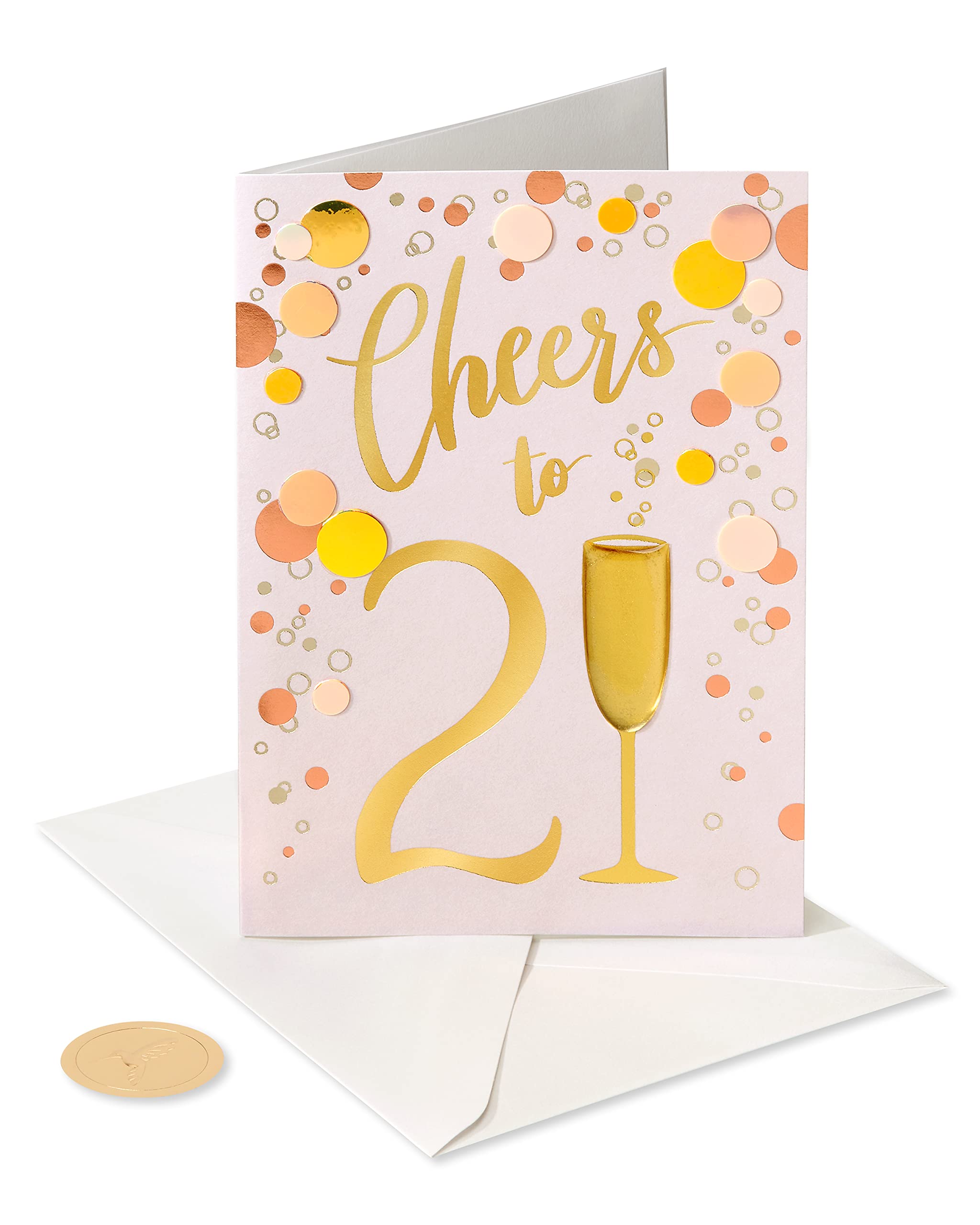 Papyrus 21st Birthday Card (Extra Cheers)