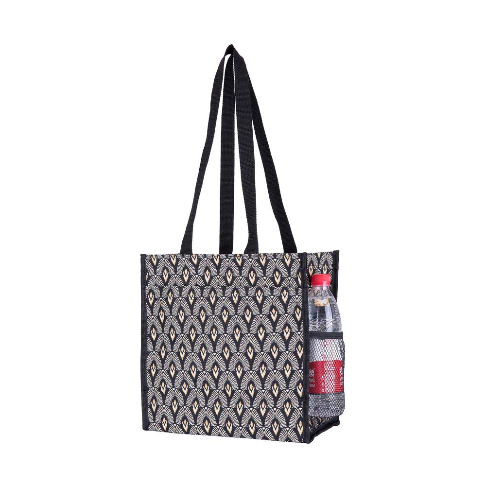 Signare Tapestry Shoulder Bag Shopping Bag for Women with Luxor Art Deco Style