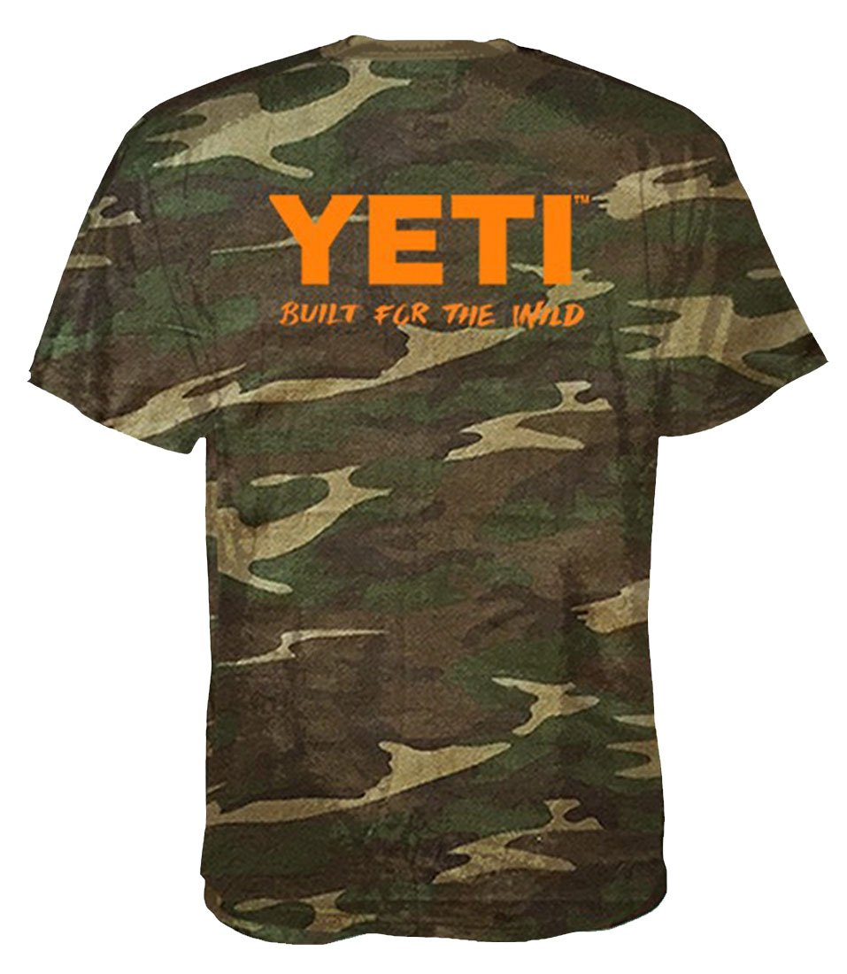 YETI Built for The Wild T-Shirt Short Sleeve Camo Small