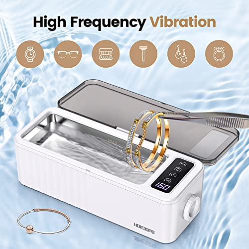 HDKJDPG Best Jewelry Ultrasonic Cleaner Mini Portable π°π±π¬π¬π¬ππ π―π²π¬Β° for Ring Glasses with Digital π°π±π¬π π