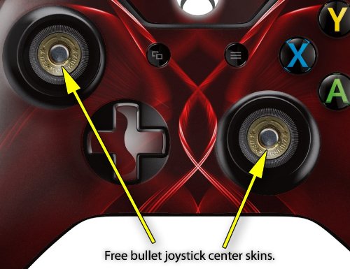 WraptorSkinz Decal Style Vinyl Skin Wrap compatible with XBOX One Original Wireless Controller Abstract 01 Red - (CONTROLLER NOT INCLUDED)