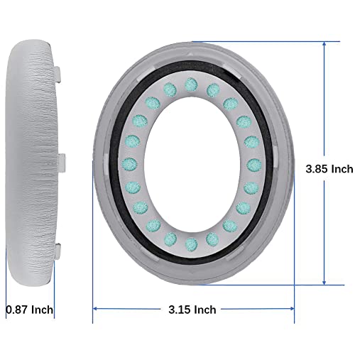 Preminum Replacement Earpads for Bose 700 Upgraded Headphone Replacements Ear Pads Cushion for Bose NC700 Headphones QOQOON Cushion for Noise Cancelling Headphones NC700 Luxurious Memory Foam (Silver)