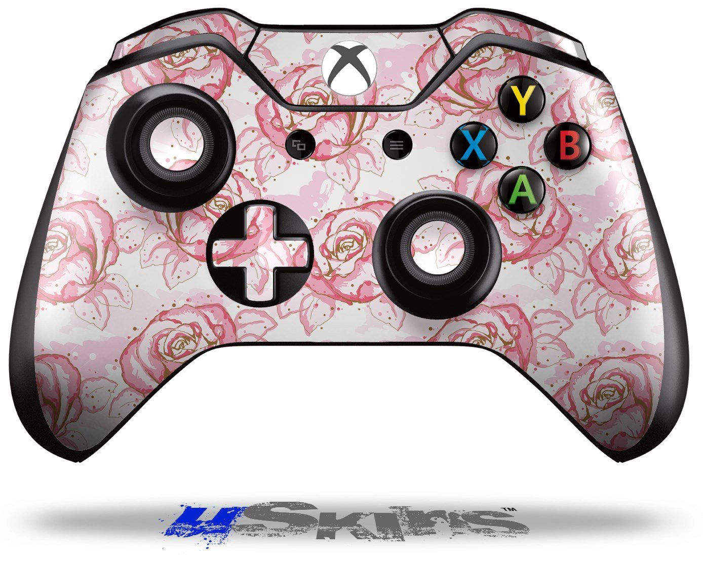 WraptorSkinz Decal Style Vinyl Skin Wrap compatible with XBOX One Original Wireless Controller Flowers Pattern Roses 13