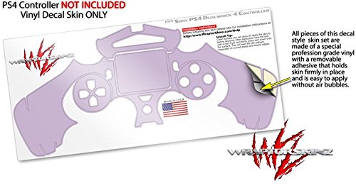 WraptorSkinz Skin Compatible with Sony PS4 Dualshock Controller PlayStation 4 Original Slim and Pro Solids Collection Lavender (Controller NOT Included)