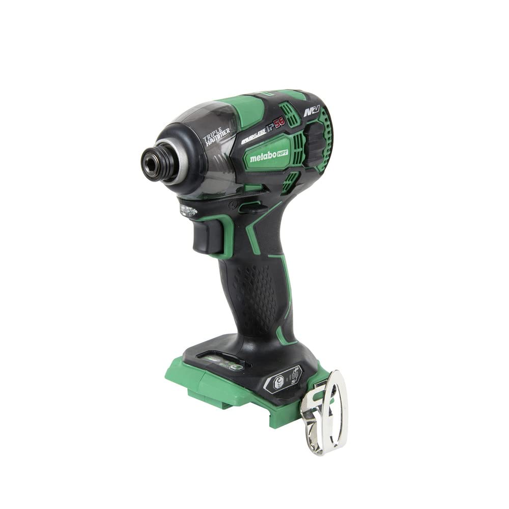 Metabo HPT 36V MultiVolt Triple Hammer Impact Driver | 1/4-Inch Keyless Hex | Tool Body Only | WH36DBQ4