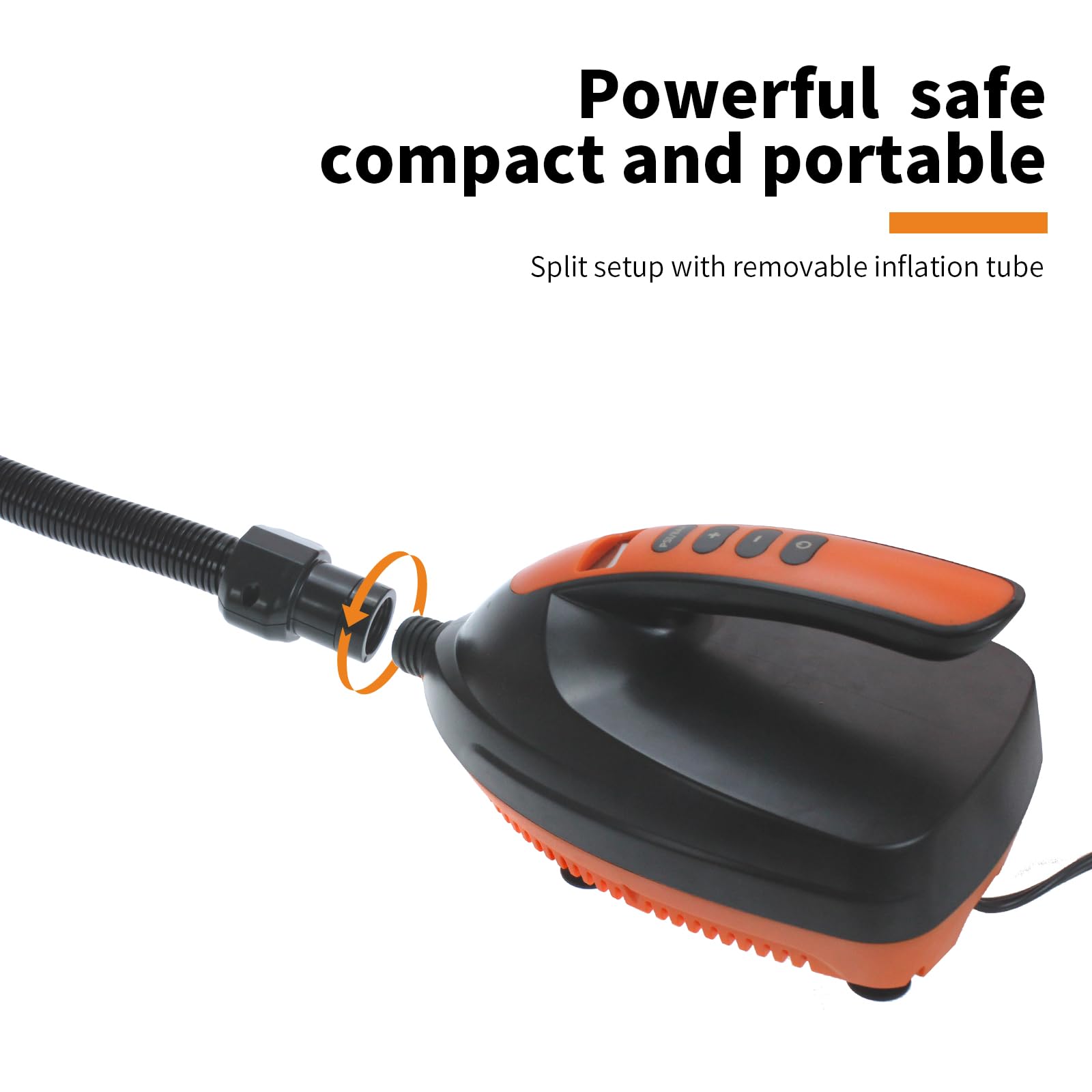 Dearsee SUP Electric Air Pump, 12V Digital LCD Sup Electric Portable Pump for Paddle Board, Inflatable Tent, Boats, Pool
