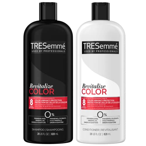Tresemme Shampoo and Conditioner Set, Color Revitalize, Protects Hair Color for Weeks with Sunflower Seed Oil for Healthy Hair, 28 Fl Oz each