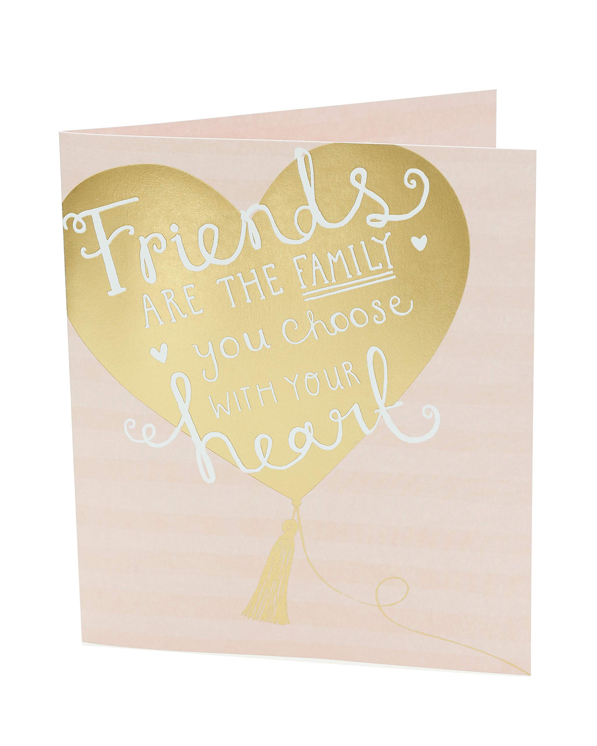 UK Greetings Friend Birthday Card - Birthday Card for Her - Pretty Gold Heart Design, 529393-0-1
