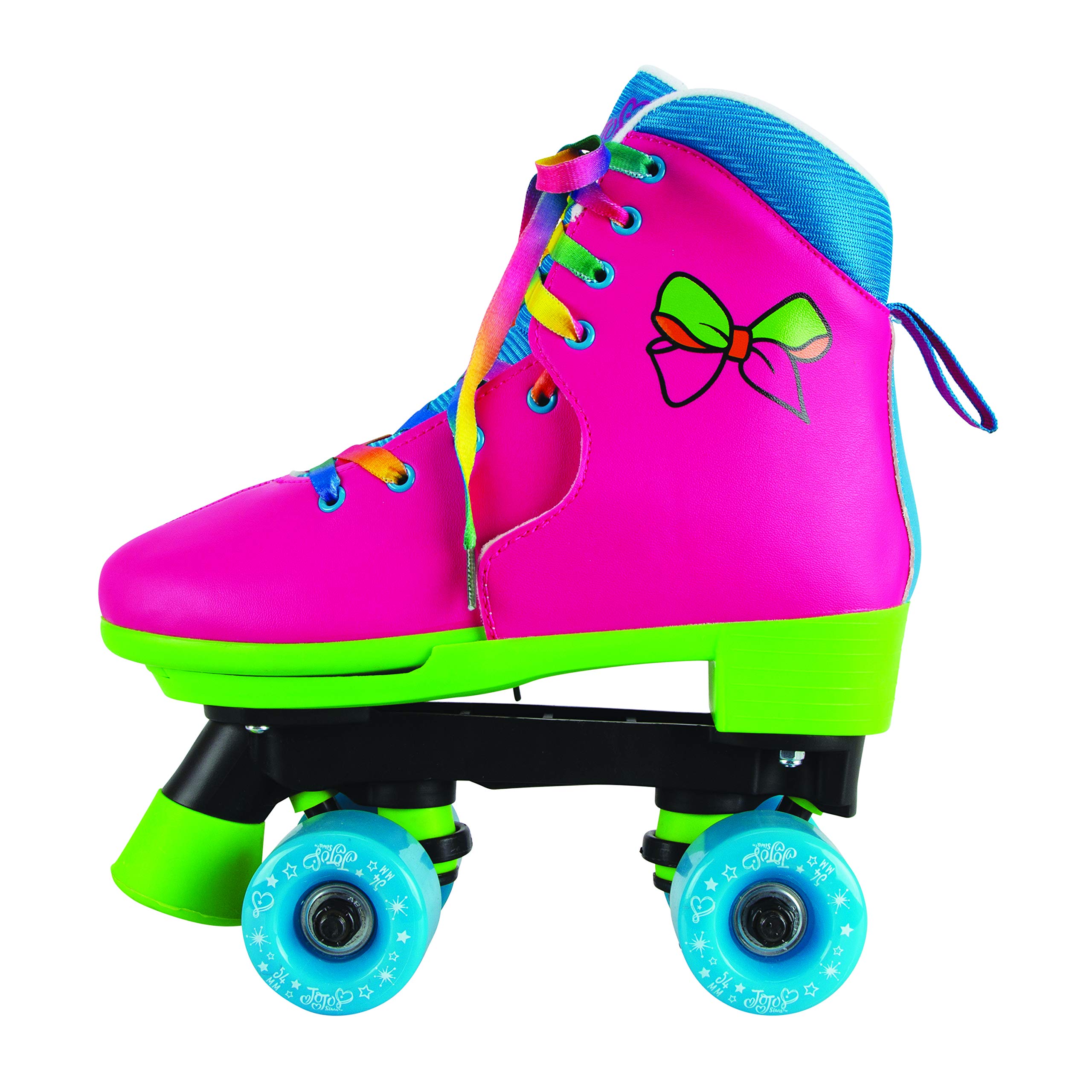 Circle Society Classic Adjustable JoJo Siwa Children's Roller Skates, 12-3 US Girls, Party in Pink