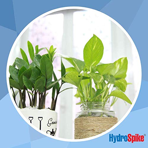 HydroSpike HS-300 (3-Pack) Worry-Free Automatic Plant Watering Devices Kit. Self Auto Waterer Spikes, Bulbs, Stakes Irrigation System for Indoor House Plants, Vacation. No Glass Globe Bottle, Jug, Can
