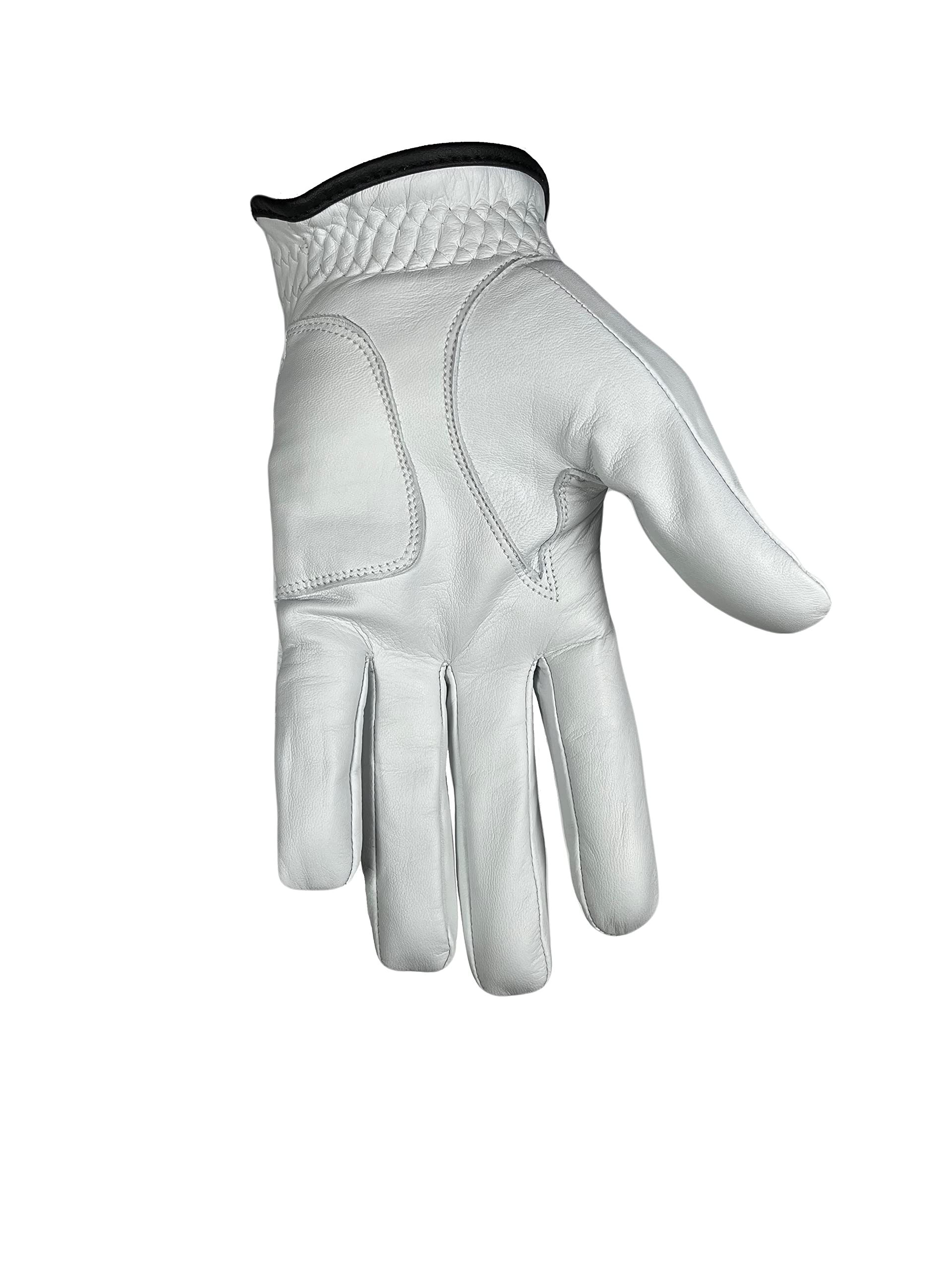 Elite Caddie Men's Golf Glove (White, Medium)