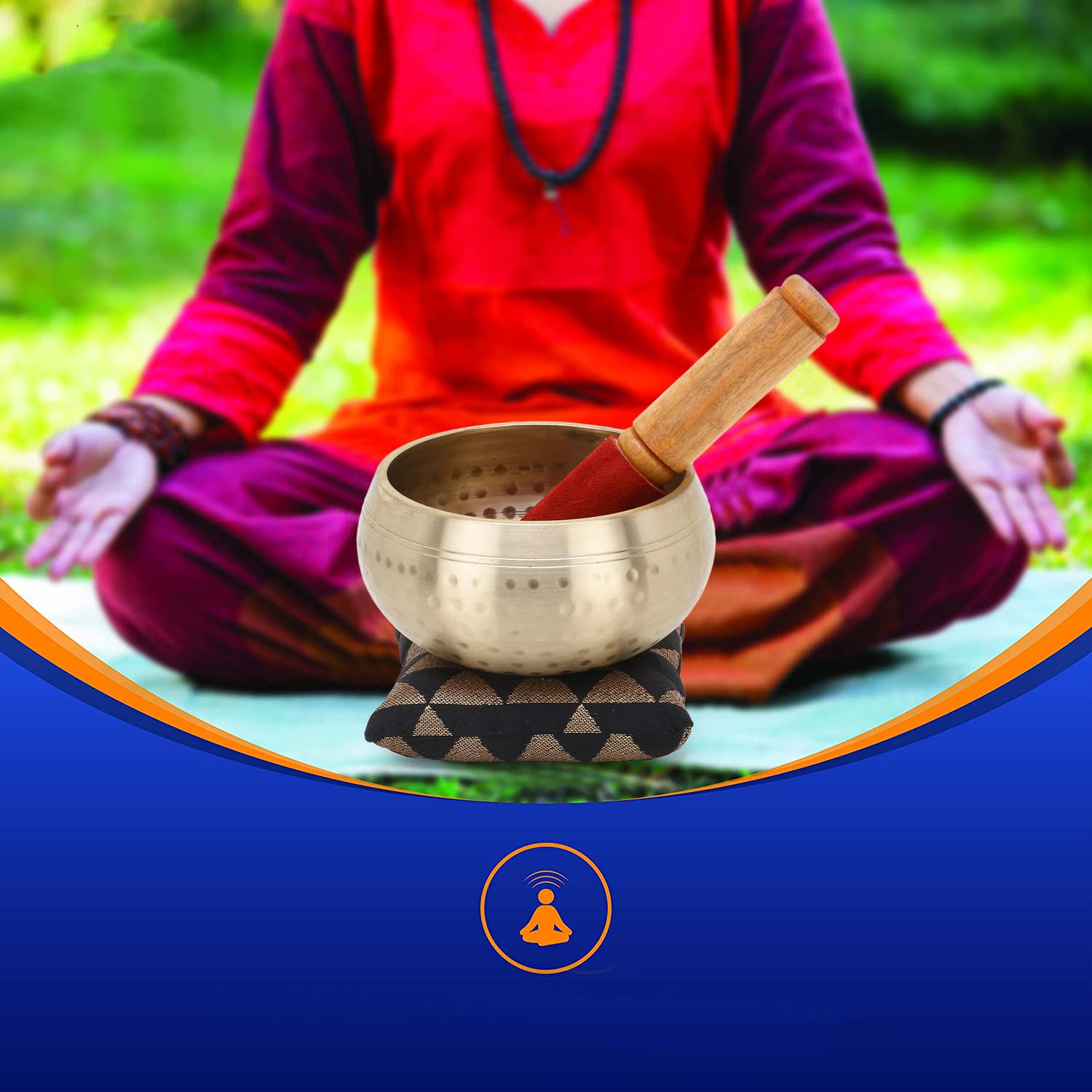 Zap Impex Beautiful New Hand Hammered Brass Singing Bowl Tibetan Meditation Yoga Singing Bowl 4 Inch