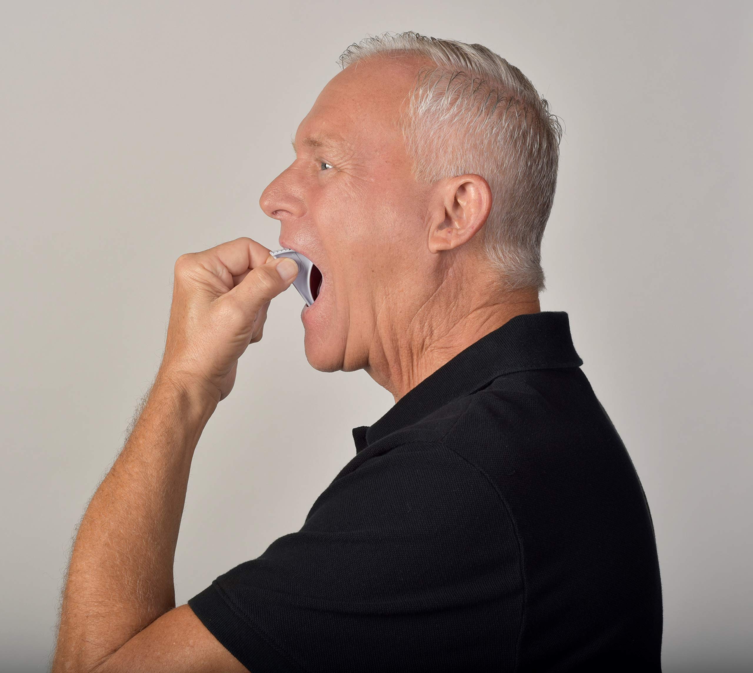 Gentle Jaw Pain Relief Device for TMJ Grinding Clenching Headaches Bruxism Caused by Tight Jaw Muscles. Use it to Passively Stretch and Relax Your Jaw Muscles. We Call it Yoga for The Jaw