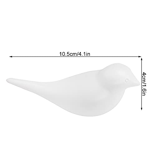 Jerliflyer Wall Bird Hook, Resin Bird Coat Hook Advanced Creative Wall Hanging Bird Decorative Art Hat Towel Bag Coat Hanger Family, Living Room, Bedroom, Shop Gift(White)