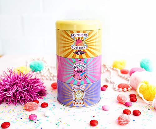 Harry Potter Honeydukes Stacking Tins Of Scented Soy Wax Candles, Set of 3 With Unique Fragrances | 25-Hour Burn Time For Cleansing | Home Decor Housewarming Essentials, Wizarding World Hogwarts Gifts