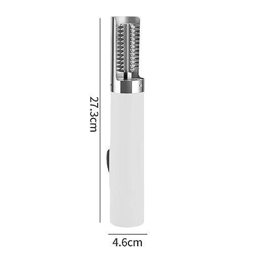 MagiDeal Electric Fish Scaler Fish Skinner Without Fuss or Mess Seafood Tools Stainless Steel Easy to Use Roller Cutter Remover for Home Cooks Chef, White
