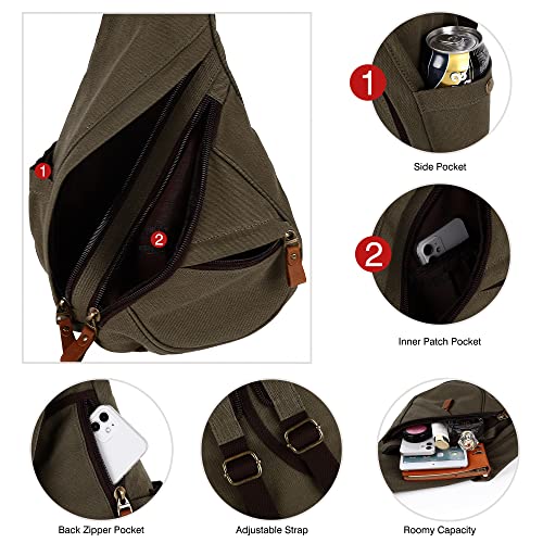 HuxFam Small Sling Crossbody Backpack Multipurpose Casual Daypack Backpacks Outdoor Cycling Hiking Travel