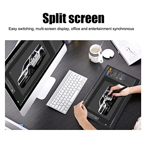 Jeanoko Portable Monitor, 1920x1080 Multiple Display Modes LCD Screen 13.3 Inch Gaming Monitor 16:9 for Laptop for Computer for Mobile Phone